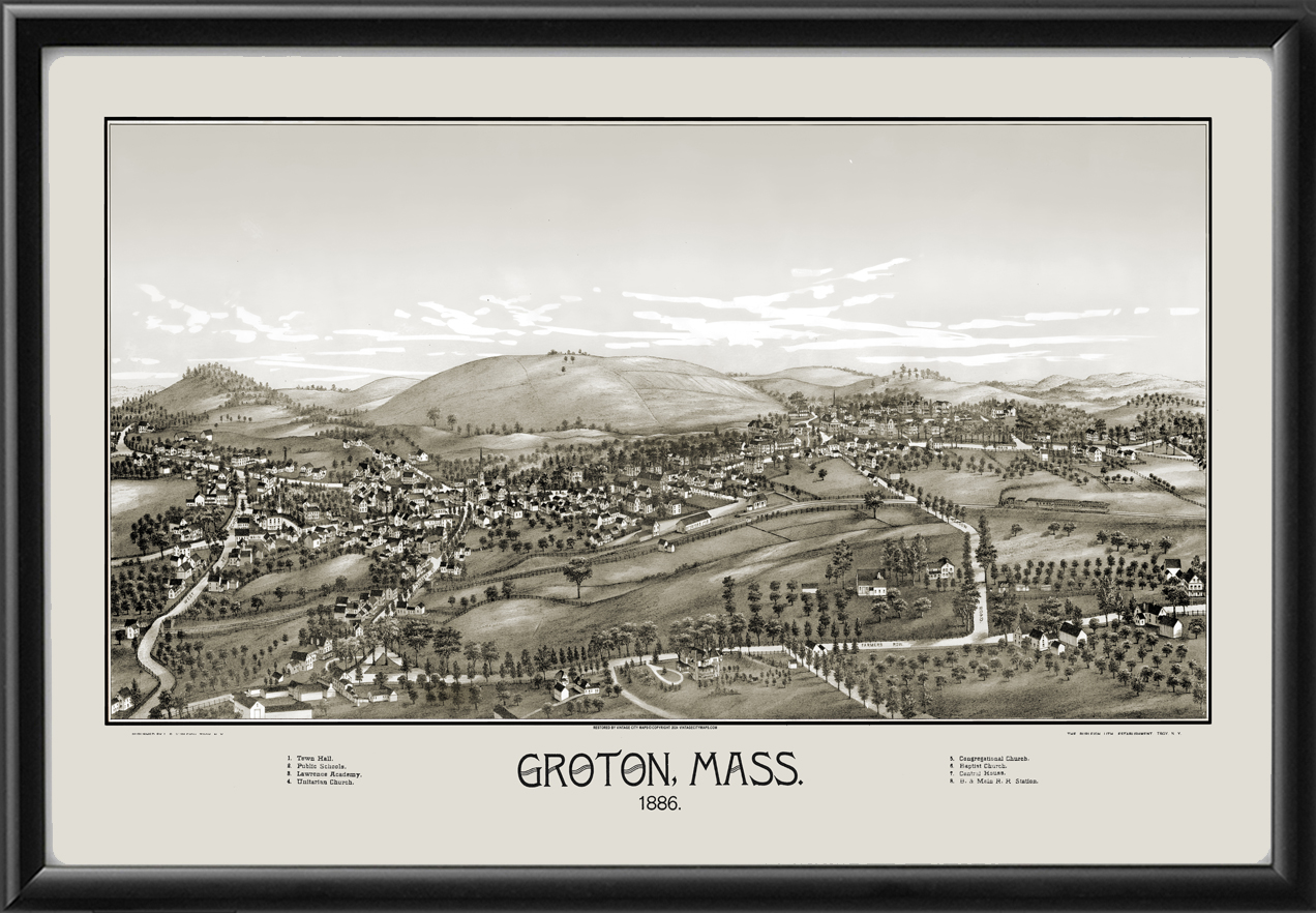 Groton MA 1886 - Vintage City Maps Groton MA 1886 - Vintage City Maps